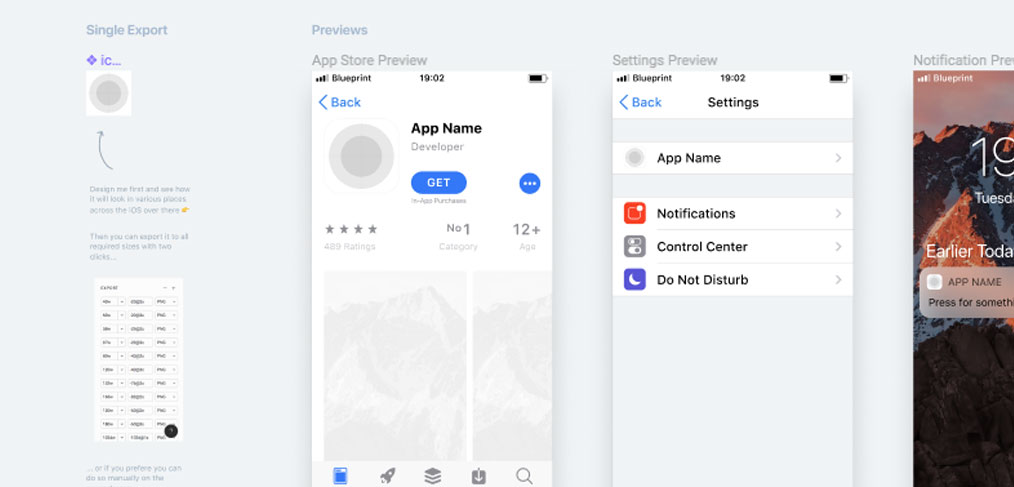 iOS App icon Template for Figma - UX Crush