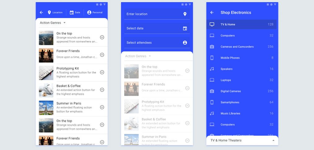 Material backdrop templates for Figma - UX Crush