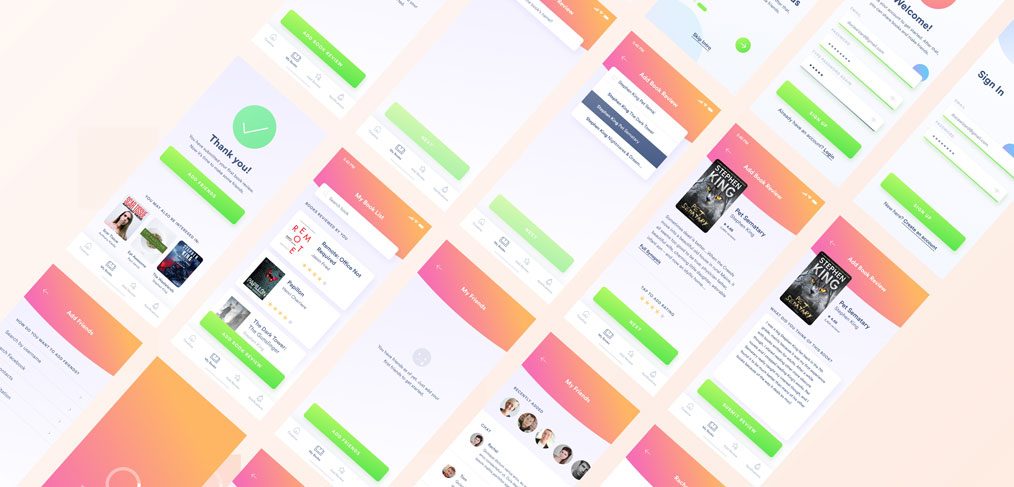 Book App Free Figma UI kit - UX Crush