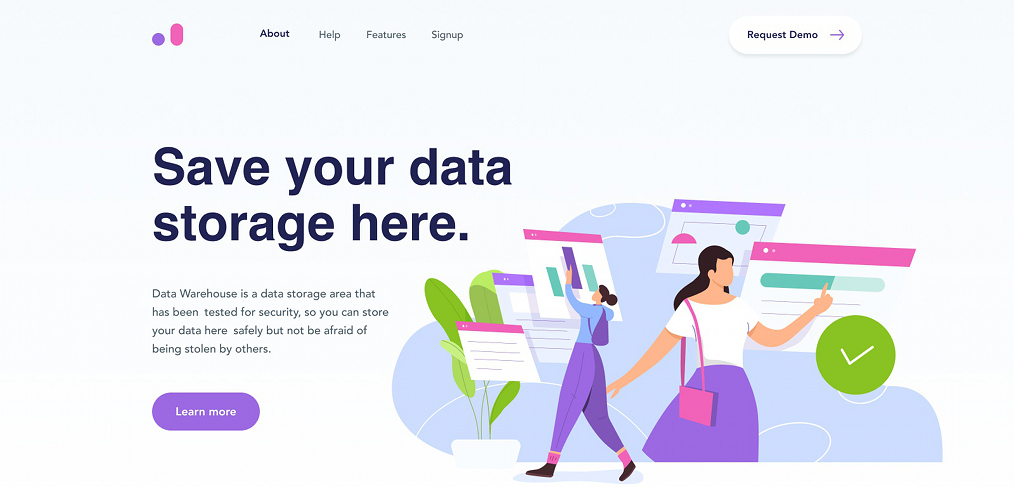 Data warehouse Figma template - UX Crush