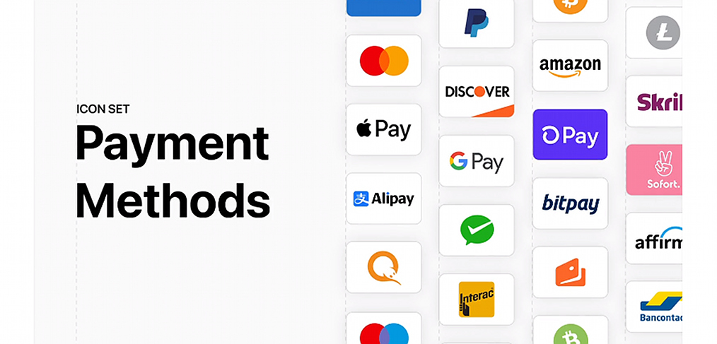 Figma payment methods icon set - UX Crush
