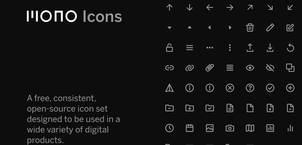 Mono icons - Free Figma icon set - UX Crush