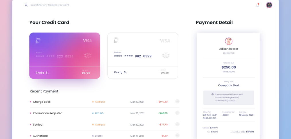 Figma payment page template - UX Crush
