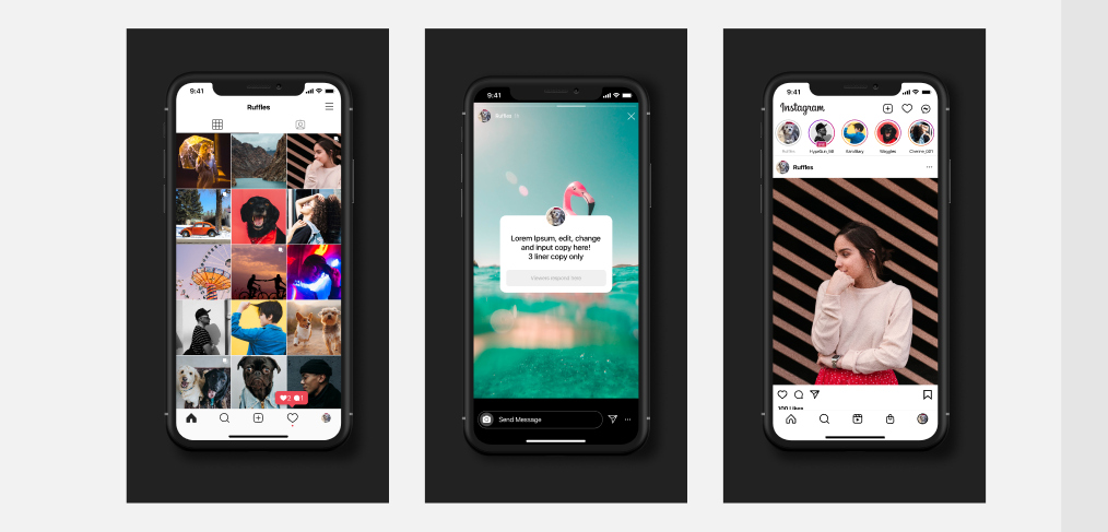 Instagram free Figma UI kit - UX Crush