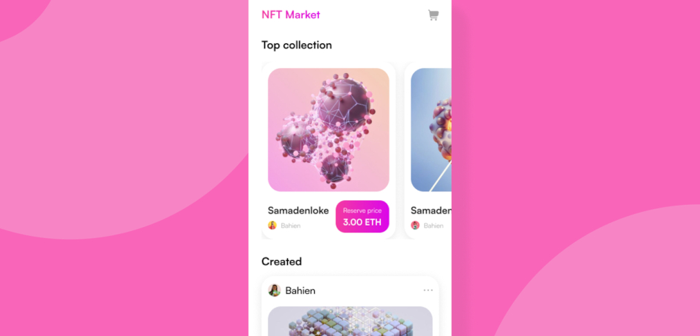 Figma NFT marketplace UI app - UX Crush